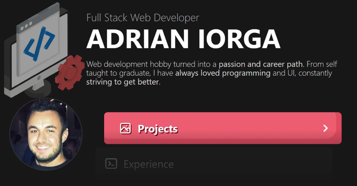 Adrian Iorga - Full Stack Web Developer